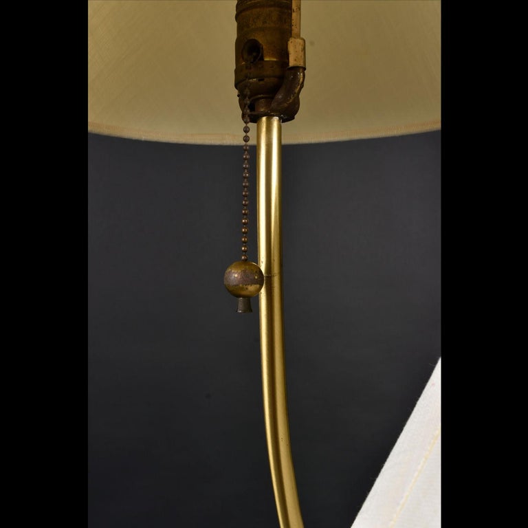 Two-Head Luxury Brass Vintage Floor Lamp with Capiz Shell Table Top For ...