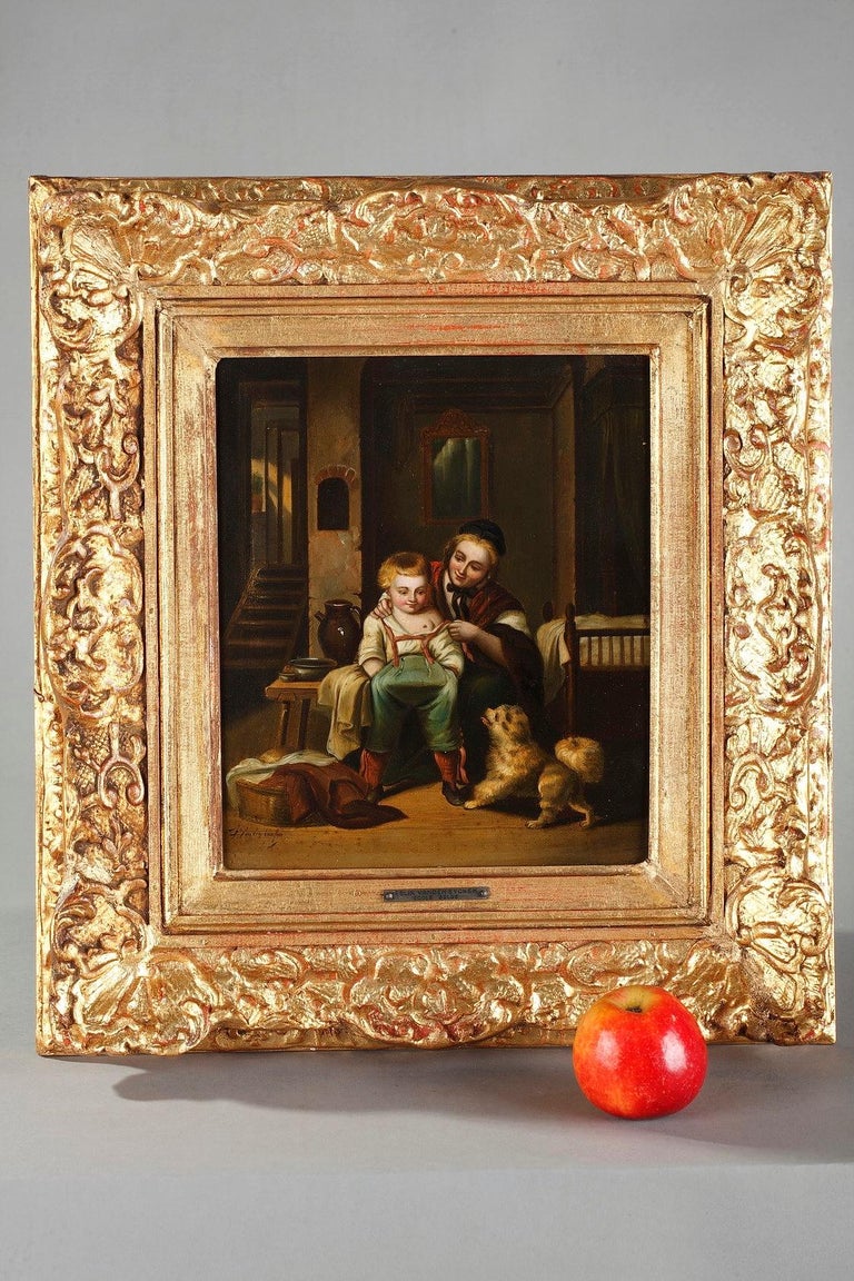 Two Intimist Scenes by Felix Van den Eycken 'Belgian, 19th Century' at ...