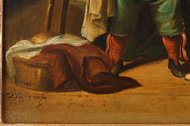 Two Intimist Scenes by Felix Van den Eycken 'Belgian, 19th Century' at ...