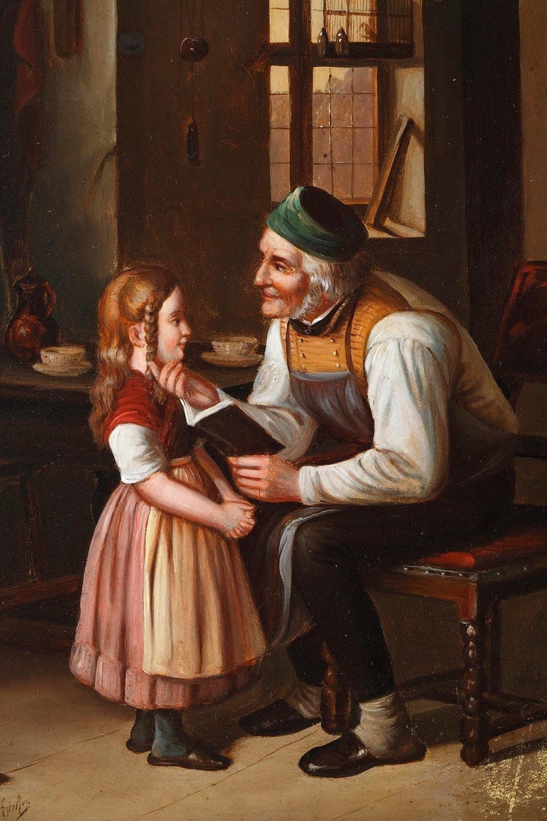 Two Intimist Scenes by Felix Van den Eycken 'Belgian, 19th Century' at ...