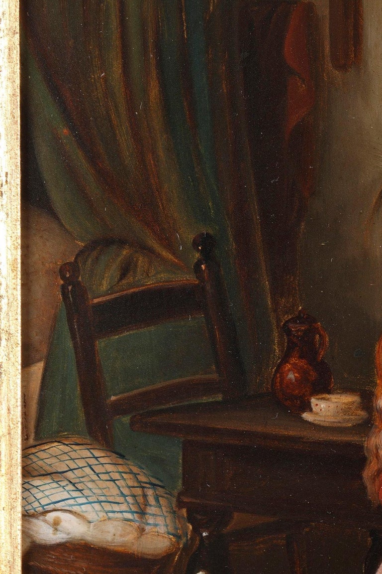 Two Intimist Scenes by Felix Van den Eycken 'Belgian, 19th Century' at ...