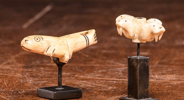 Two Inuit Marine Ivory Charms, Inuit People, Alaska For Sale at 1stDibs