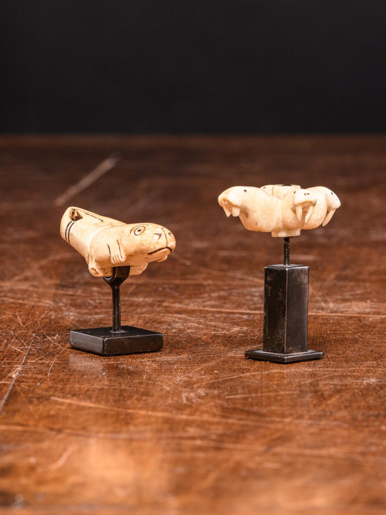 Two Inuit Marine Ivory Charms, Inuit People, Alaska For Sale at 1stDibs