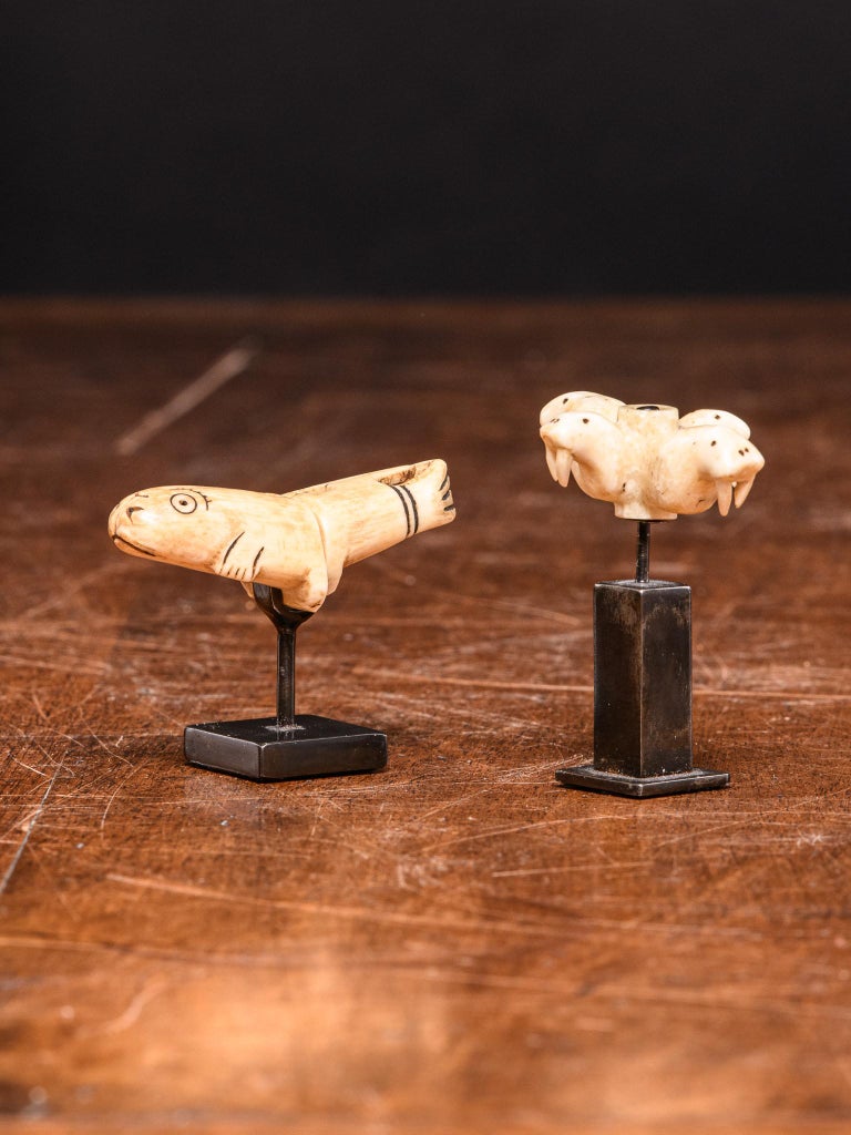 Two Inuit Marine Ivory Charms, Inuit People, Alaska For Sale at 1stDibs