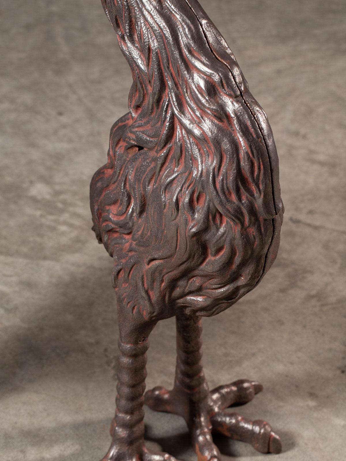 Two Large Antique French Cast Iron Phoenix Birds, circa 1880 at 1stDibs