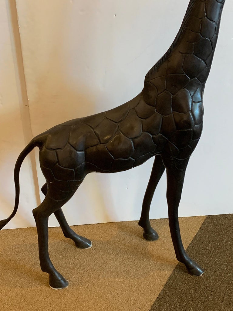 Two Large Bronze Sculptures of Giraffes at 1stDibs