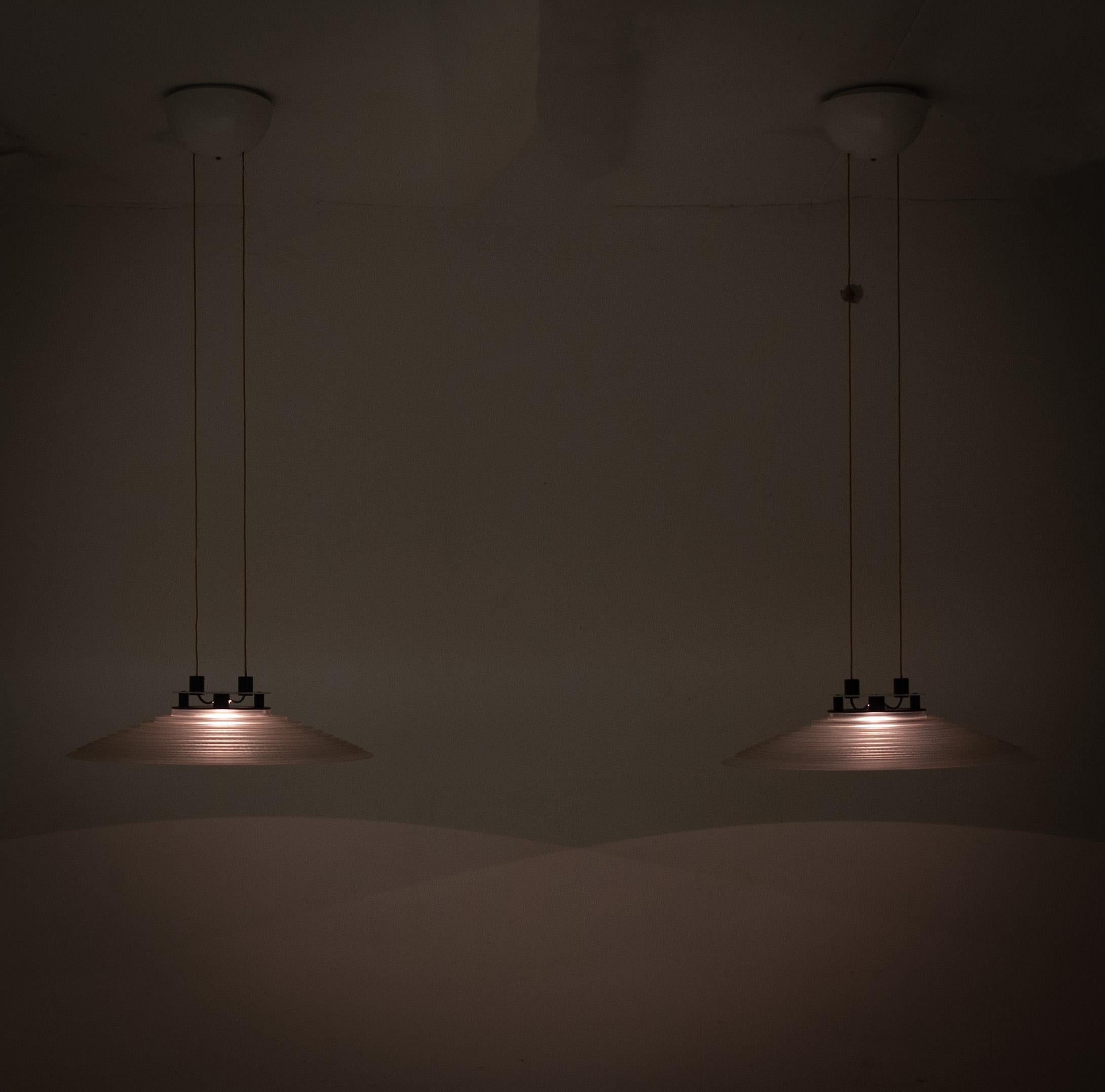 Two Large Peil and Putzler Halogen Pendant Lamps For Sale at 1stDibs ...