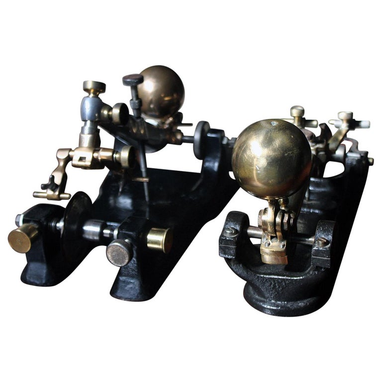 Two Late 19th Century Dutch Diamond Cutting Machines, circa 1890-1900 ...