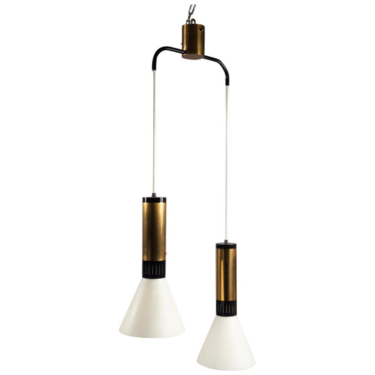 Two-Light Fixture by Stilnovo, Italy, 1950s For Sale at 1stDibs