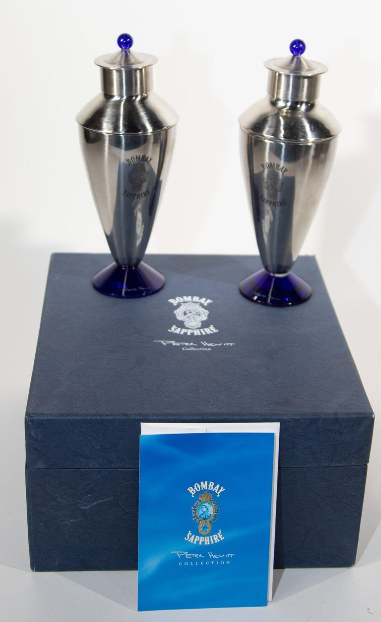 Two Martini Shakers by Peter Hewitt Modern Design Barware at 1stDibs