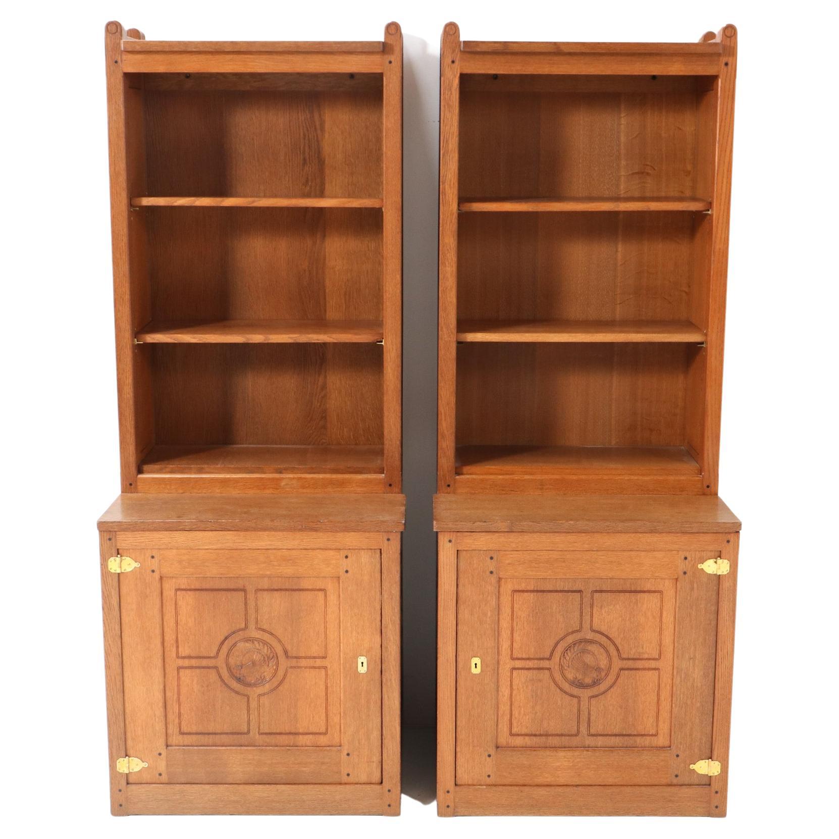 50s Willem Lutjes Bookcase for Gouda Den Boer For Sale at 1stDibs
