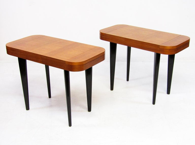 Two Paldao Line Art Deco End Tables by Gilbert Rohde for Herman Miller ...