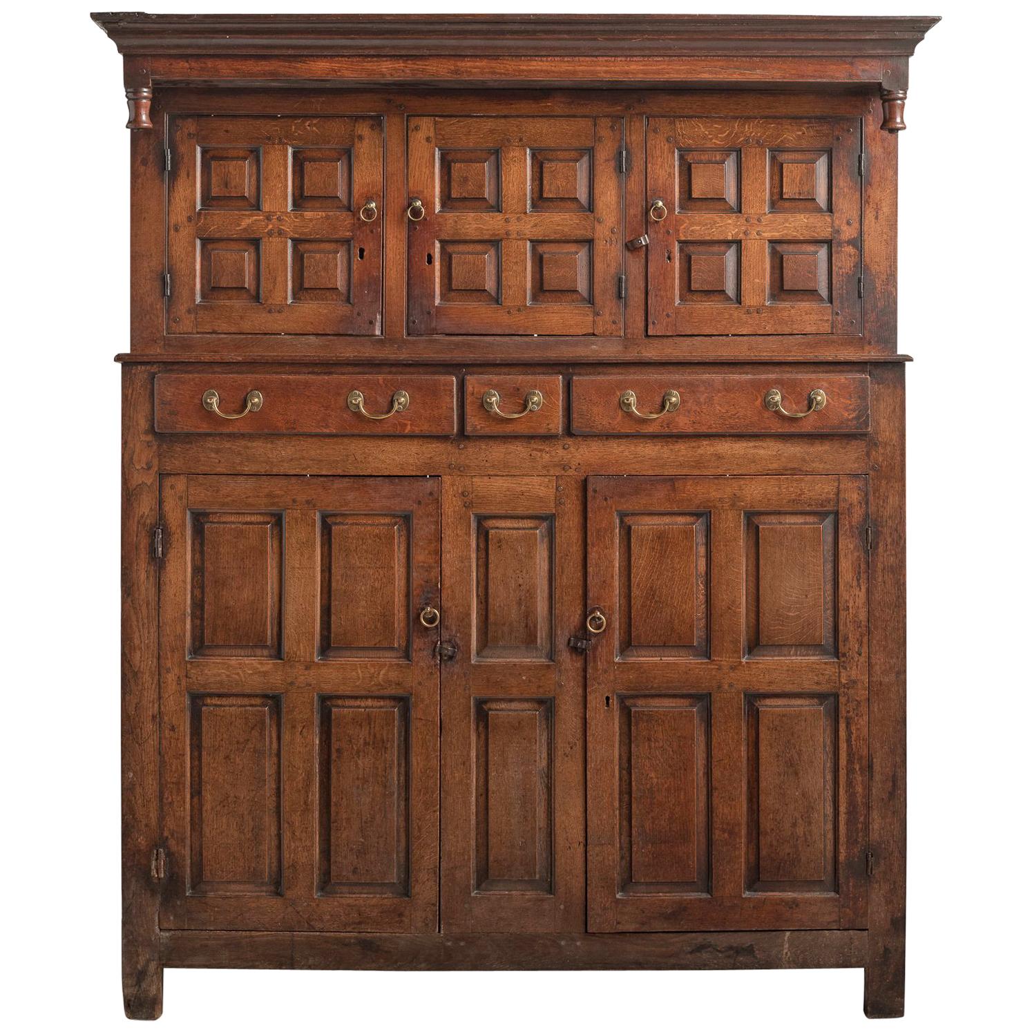 Two-Piece Oak Welsh Cupboard, Wales, circa 1670 For Sale at 1stDibs ...