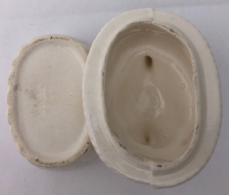 Two-Piece White Ceramic Chicken Covered Box, Japan 1980s In Its ...