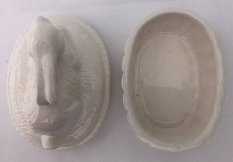 Two-Piece White Ceramic Rabbit Covered Box, Japan 1980s in it's ...