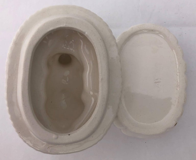 Two-Piece White Ceramic Rabbit Covered Box, Japan 1980s in it's ...