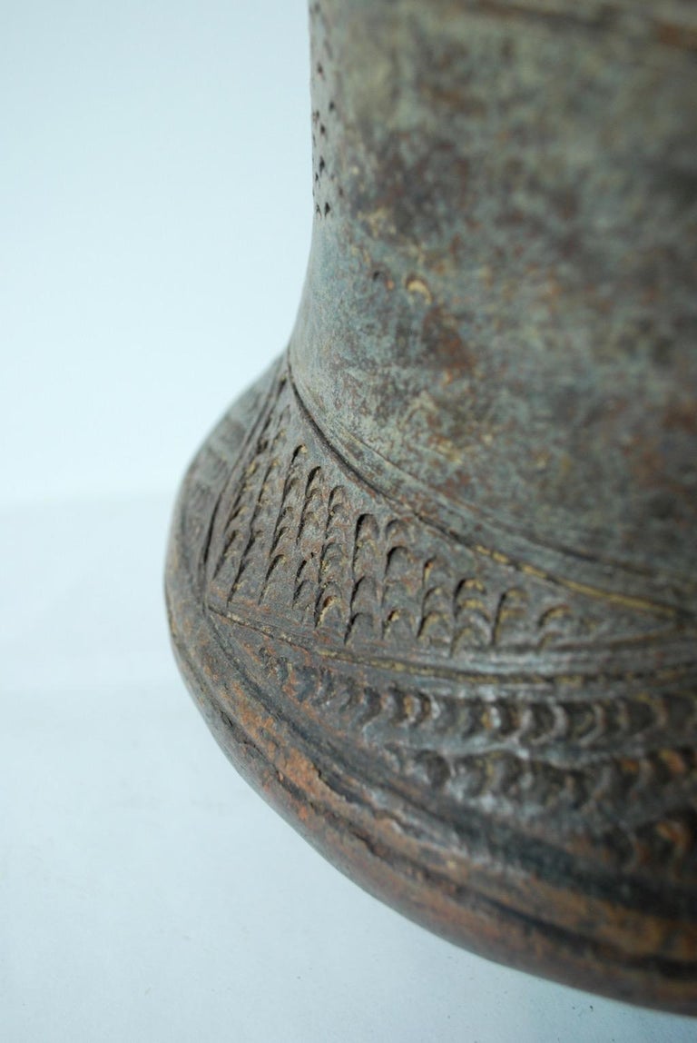 Two Pieces of a Pair of Early 20th Century Etched African Vessels from ...