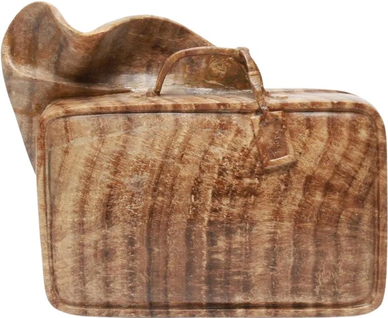 Two-pieces set of Carved Onyx Stone Contemporary Briefcases For Sale at ...