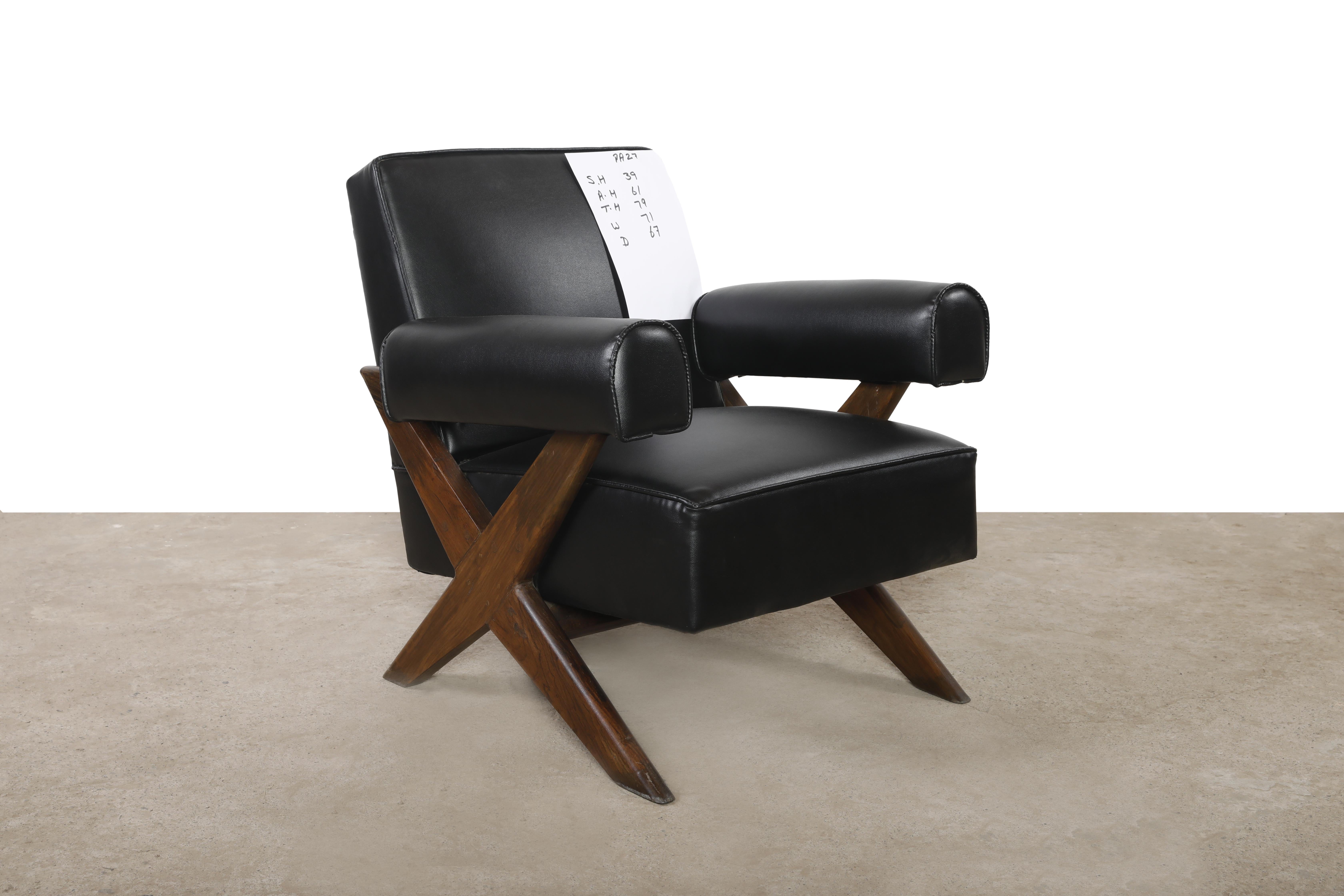 Two Pierre Jeanneret PJ-SI-48-A Lounge Chairs / Authentic Mid-Century ...