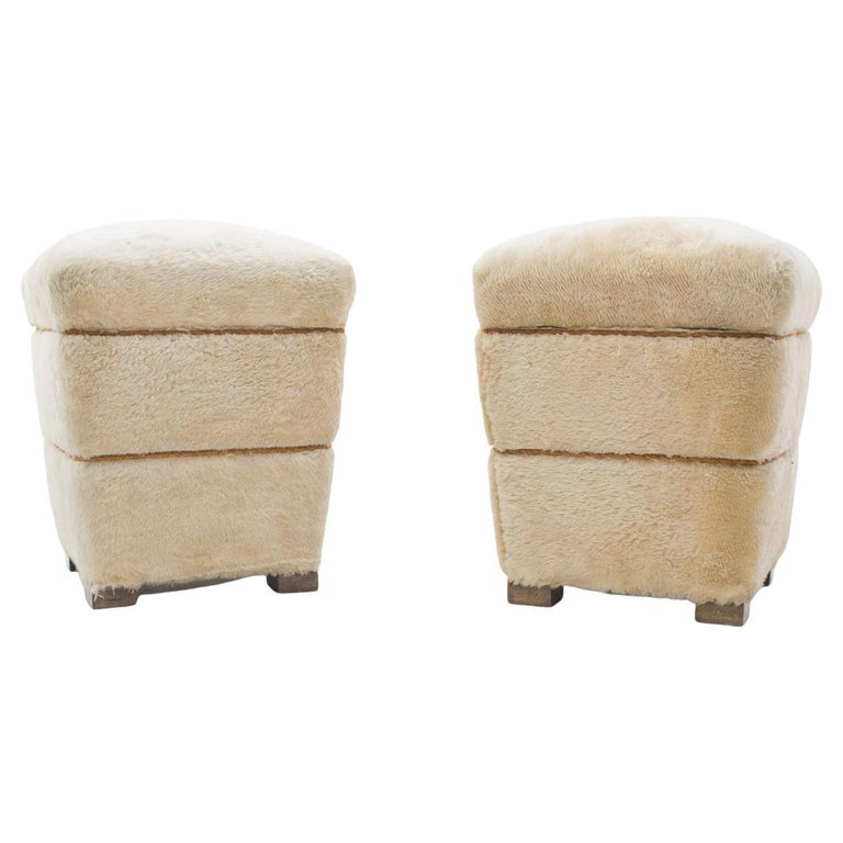 Two Plush Stools with Storage, 1950s France For Sale at 1stDibs | twoplush