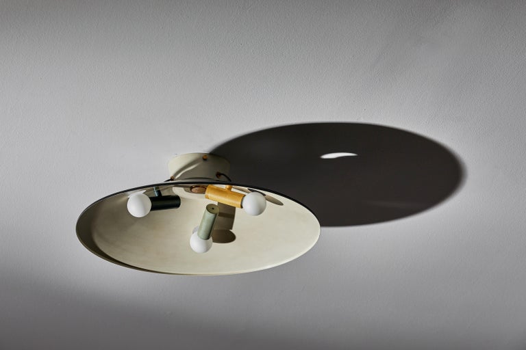 Rare Flush Mount Ceiling Light by Stilnovo For Sale at 1stDibs