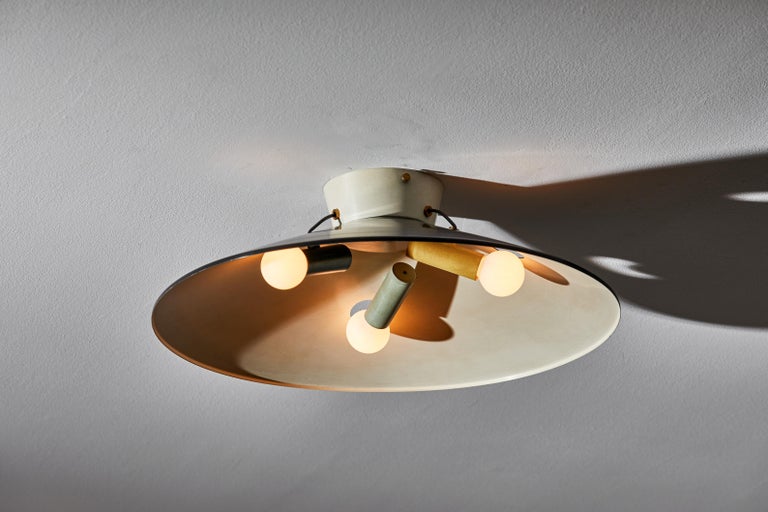 Rare Flush Mount Ceiling Light by Stilnovo For Sale at 1stDibs