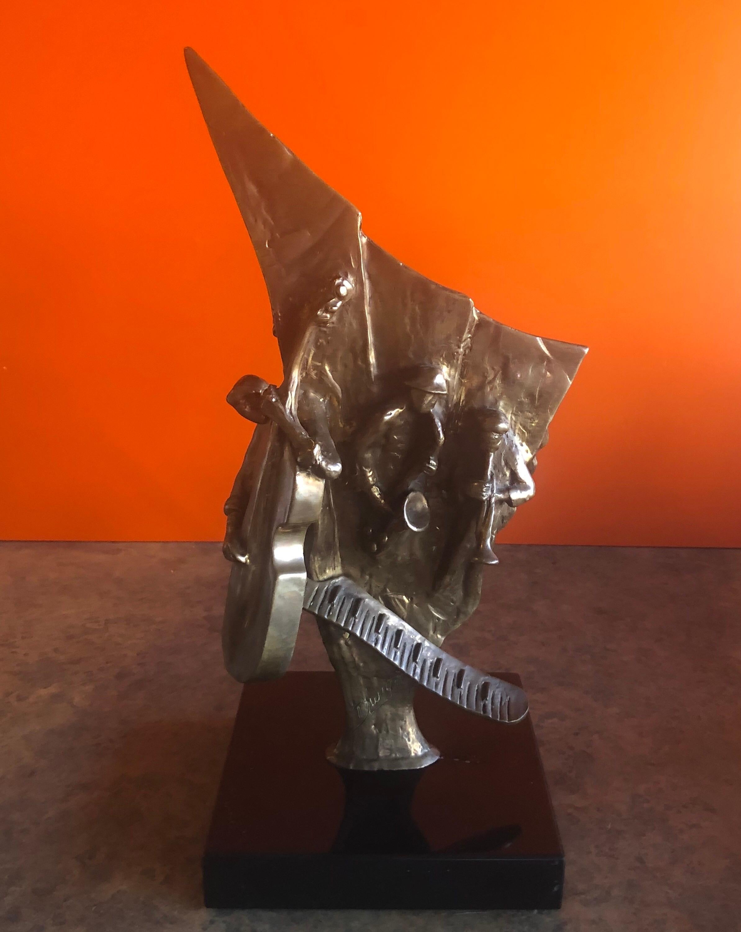 Two Sided Bronze Jazz Musician Sculpture by Ed Dwight at 1stDibs | ed ...