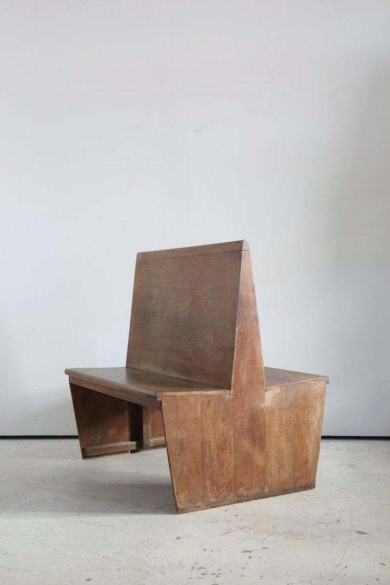 Two Sided Oak Bench For Sale at 1stDibs