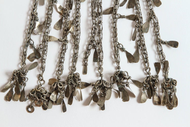 Two Silver Nomadic Kuchi Headgear For Sale at 1stDibs