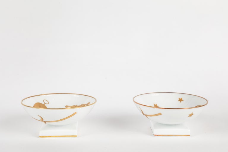 Two Small Footed Bowls Trionfo Italiano Pattern Gio Ponti for Richard ...