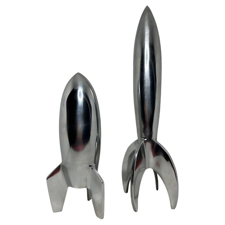 Two Star Ship to Mars Rocket Scale Design Models, Aluminium Vintage ...