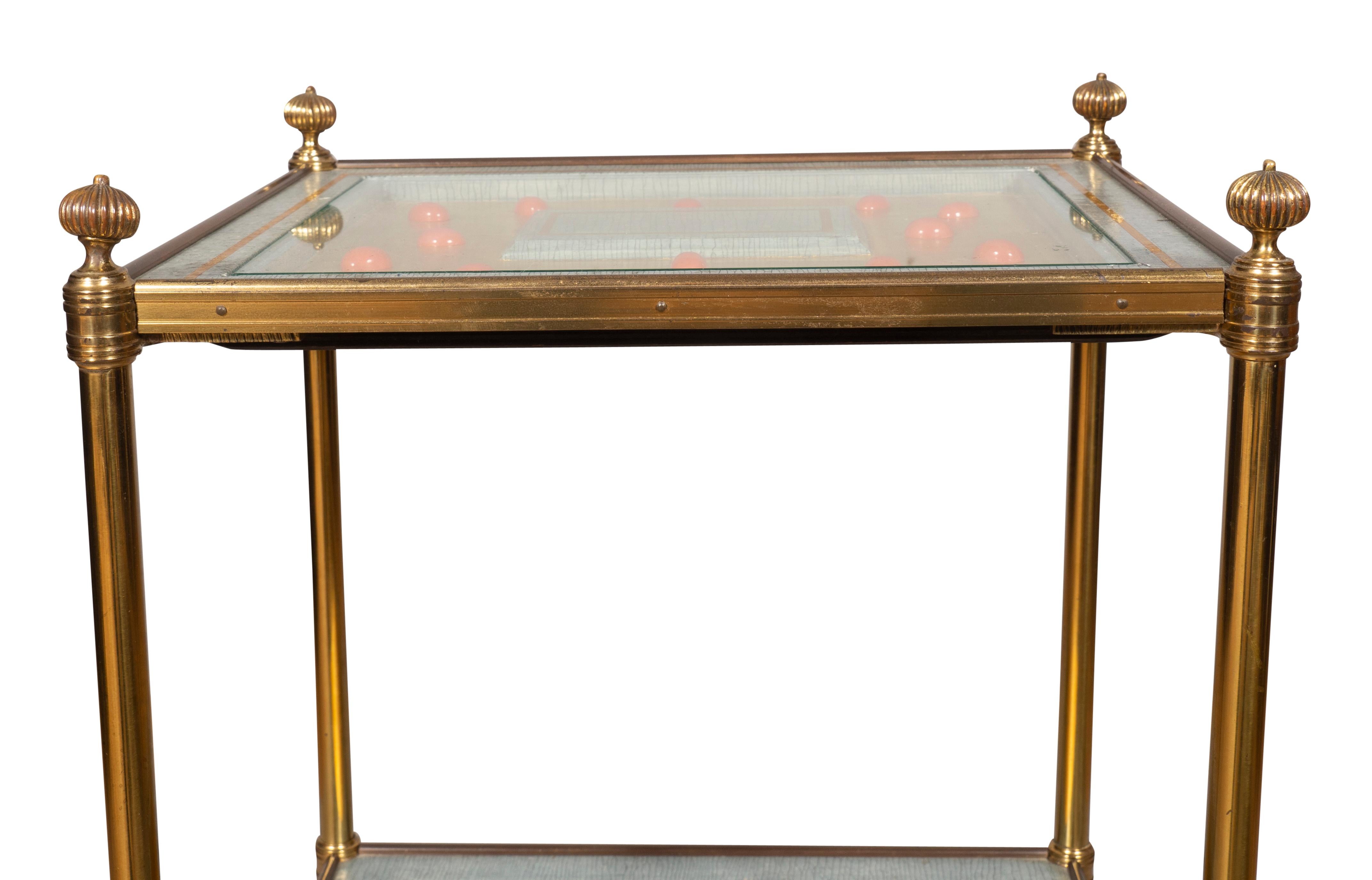Two Tier Brass Table by Mallett For Sale at 1stDibs