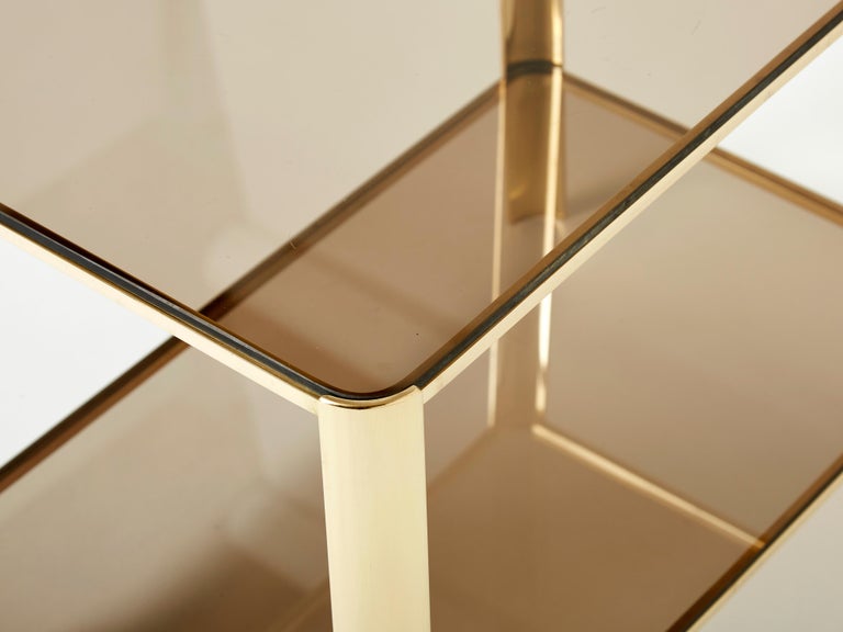 Two-Tier Bronze Side Table by J.T. Lepelletier for Broncz, 1960s For ...