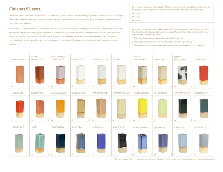 Two-Tier Ceramic Cloud Side Table and Stool in Almost Teal by BZIPPY ...