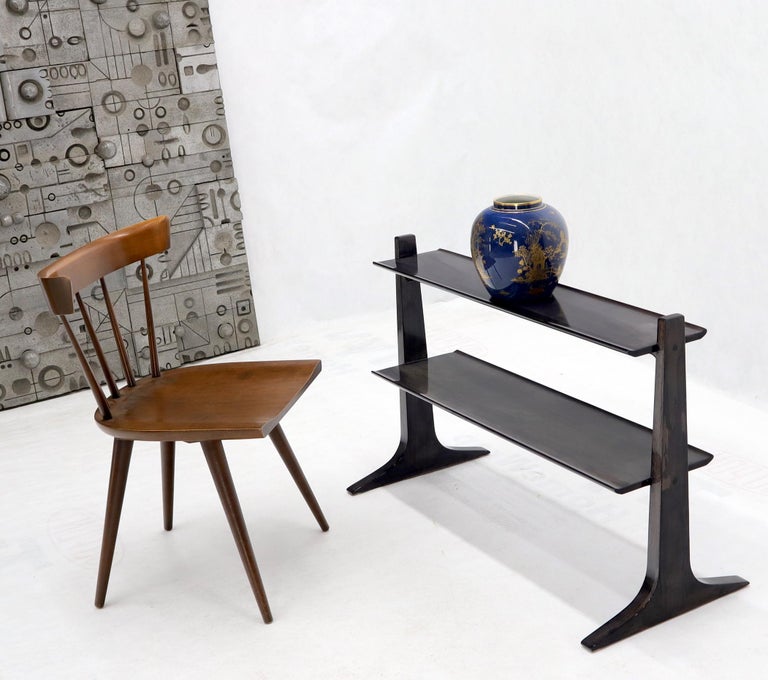 Two-Tier Custom Height Gloss Finish Free Standing Shelf For Sale at ...