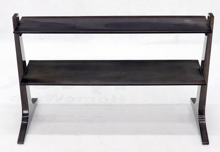 Two-Tier Custom Height Gloss Finish Free Standing Shelf For Sale at ...