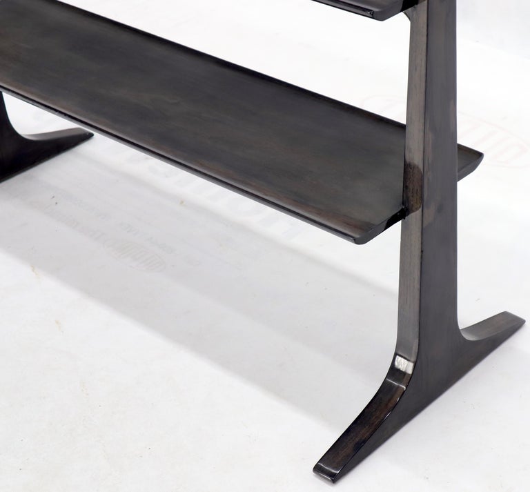 Two-Tier Custom Height Gloss Finish Free Standing Shelf For Sale at ...