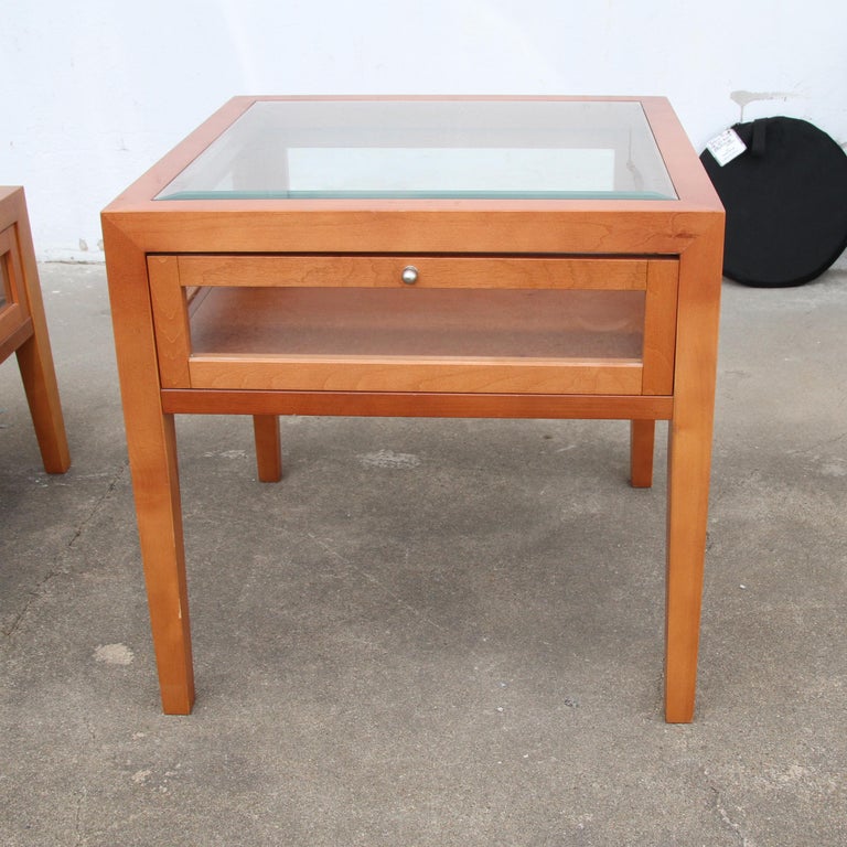 Two Tier Modern Display Side Table For Sale at 1stDibs | two tier table ...