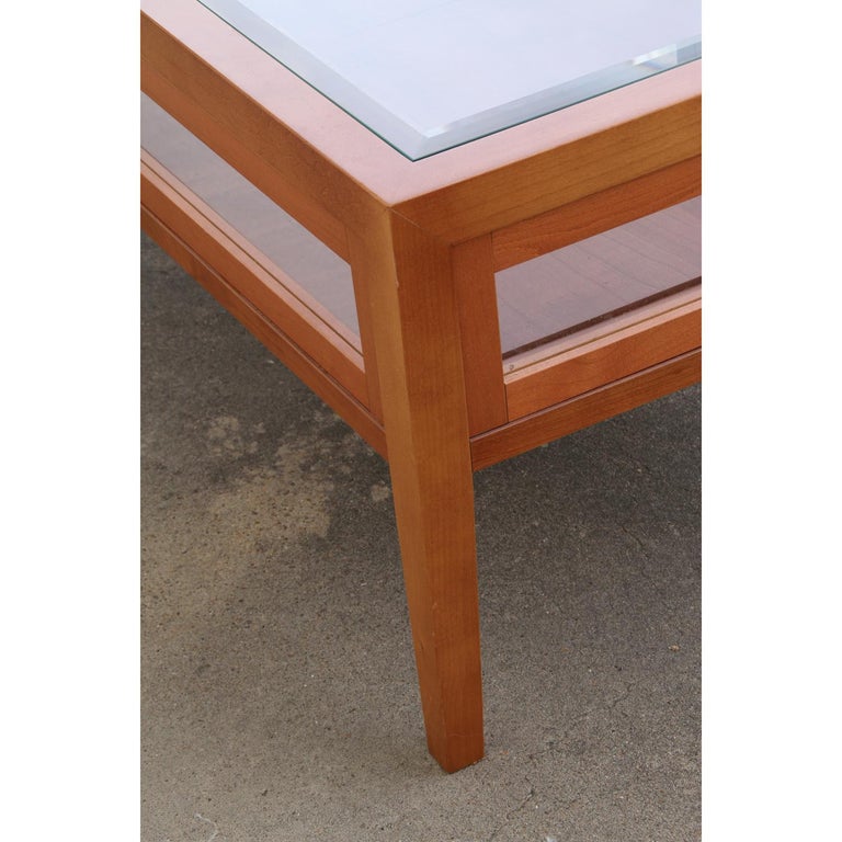 Two Tier Modern Display Side Table For Sale at 1stDibs | two tier table ...