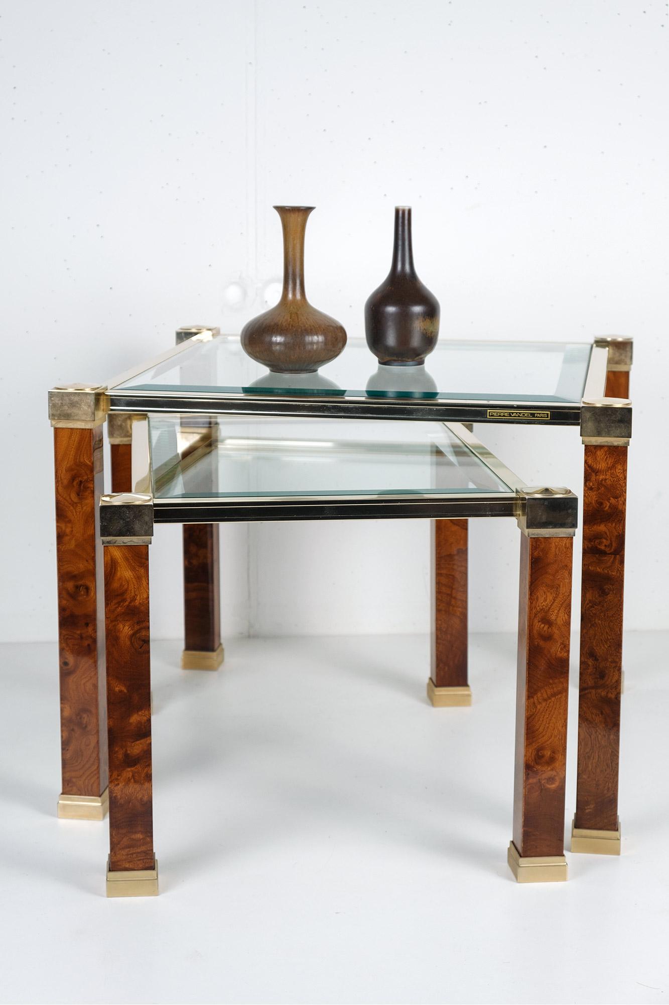 Two-Tier Tables by Pierre Vandel, Paris, 1970''s For Sale at 1stDibs