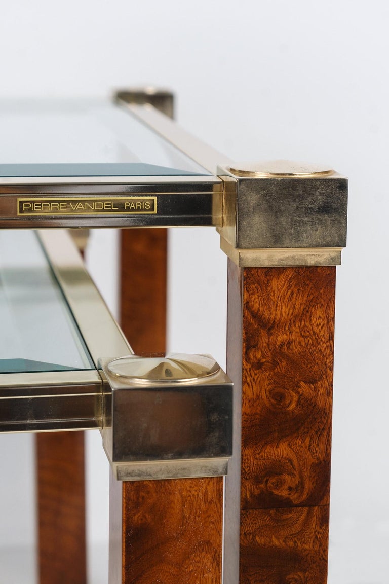 Two-Tier Tables by Pierre Vandel, Paris, 1970's For Sale at 1stDibs