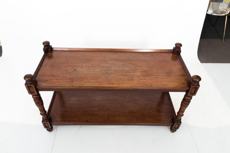 Two-Tier Walnut Butler's Trolley For Sale at 1stdibs