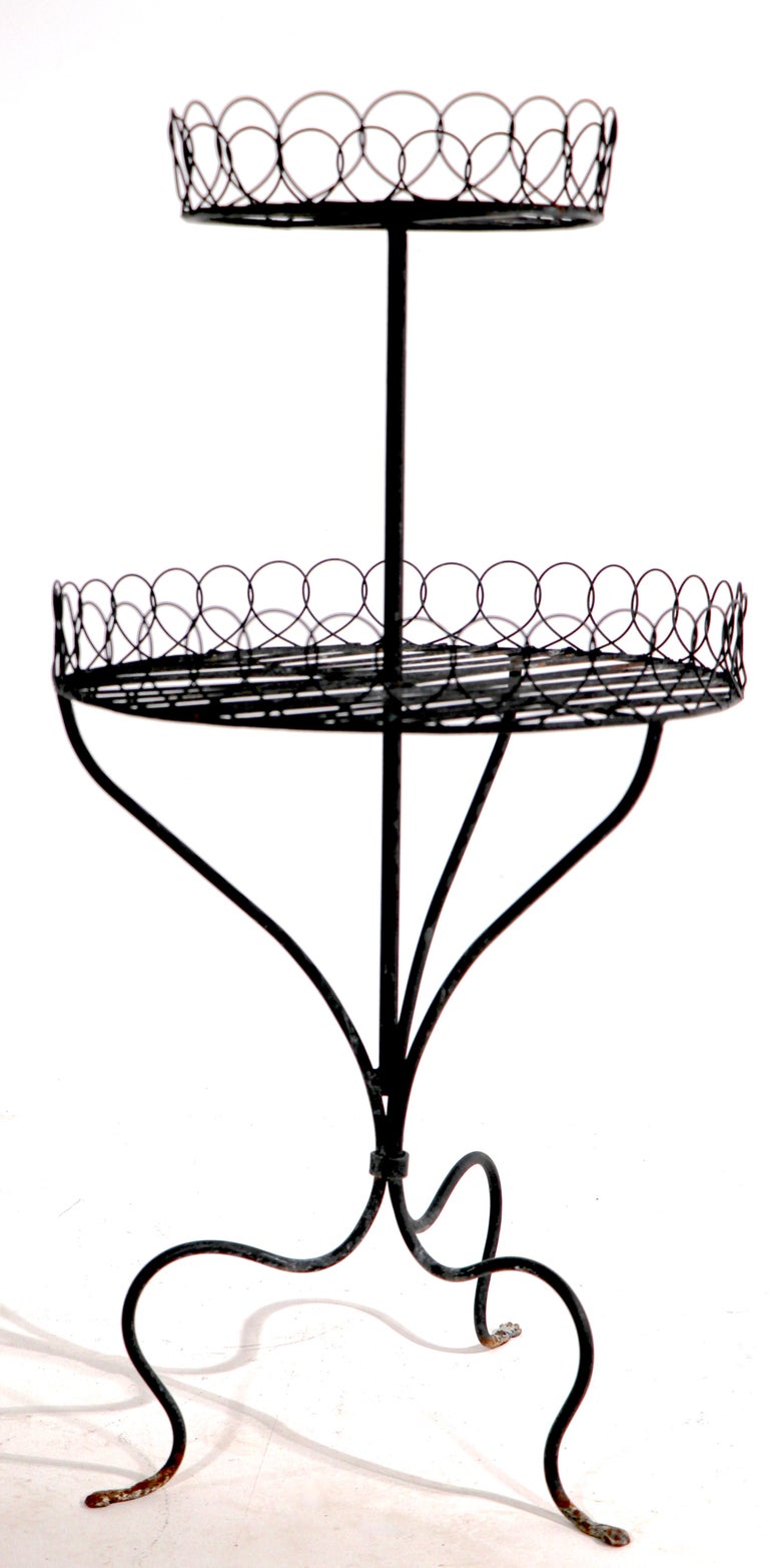 Two Tier Wire Plant Stand in the French Style at 1stDibs | wire plant ...