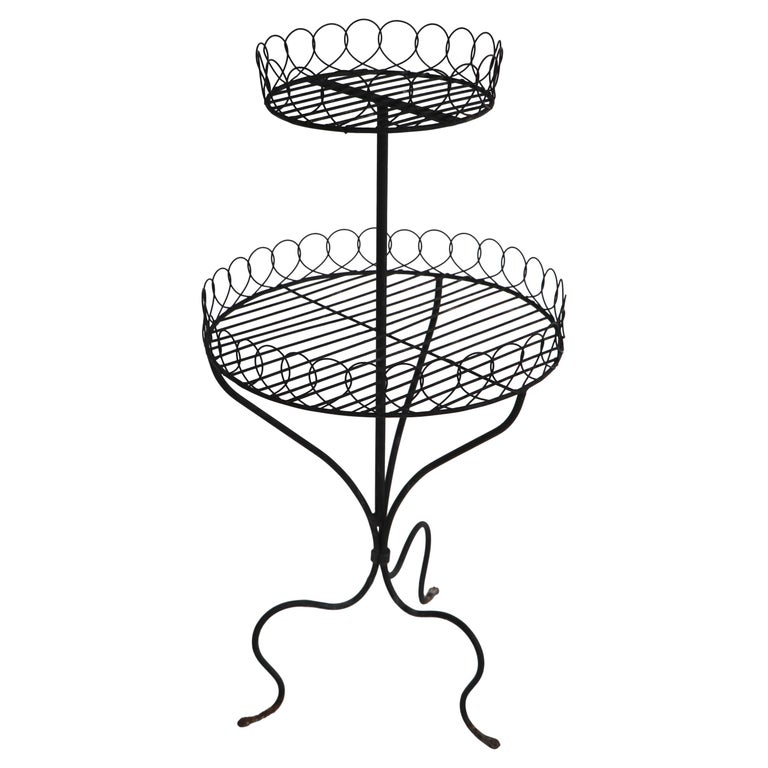 Two Tier Wire Plant Stand in the French Style at 1stDibs | wire plant ...