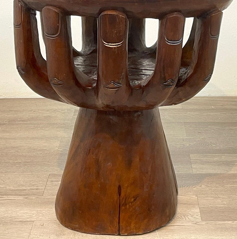 Two-Tiered Cupped Hands Table, in the Manner of Pedro Friedeberg For ...