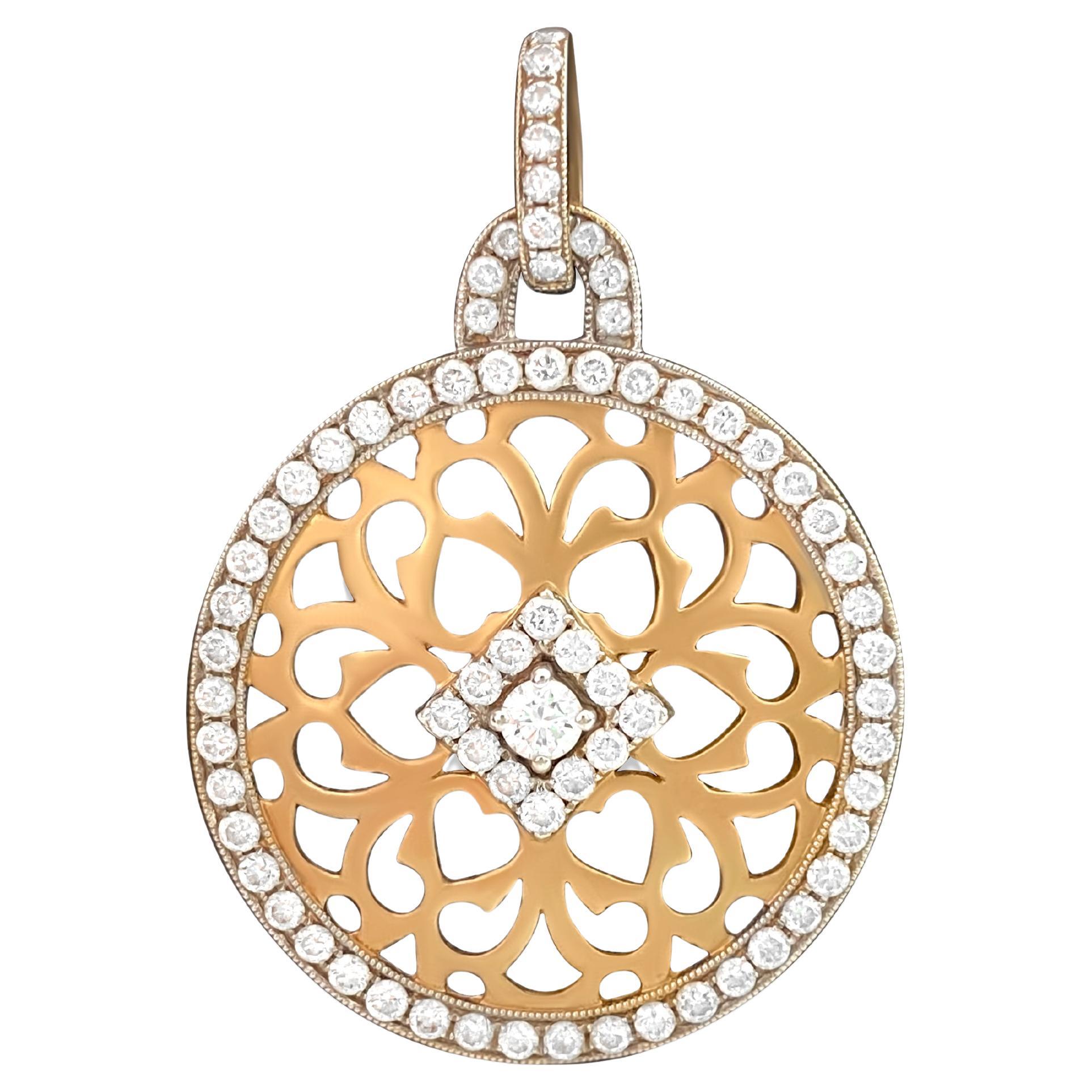 CARTIER 18k Two Tone Gold and Diamond Zodiac Pendant Vintage 1970s at ...