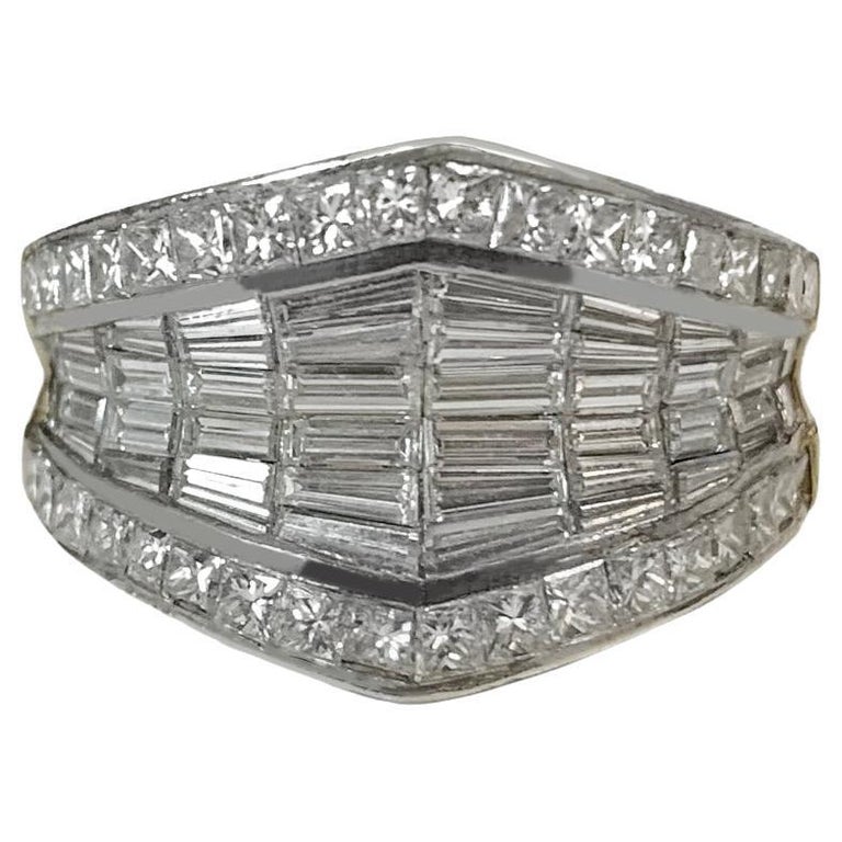 Two Tone Ring with Diamonds For Sale at 1stDibs