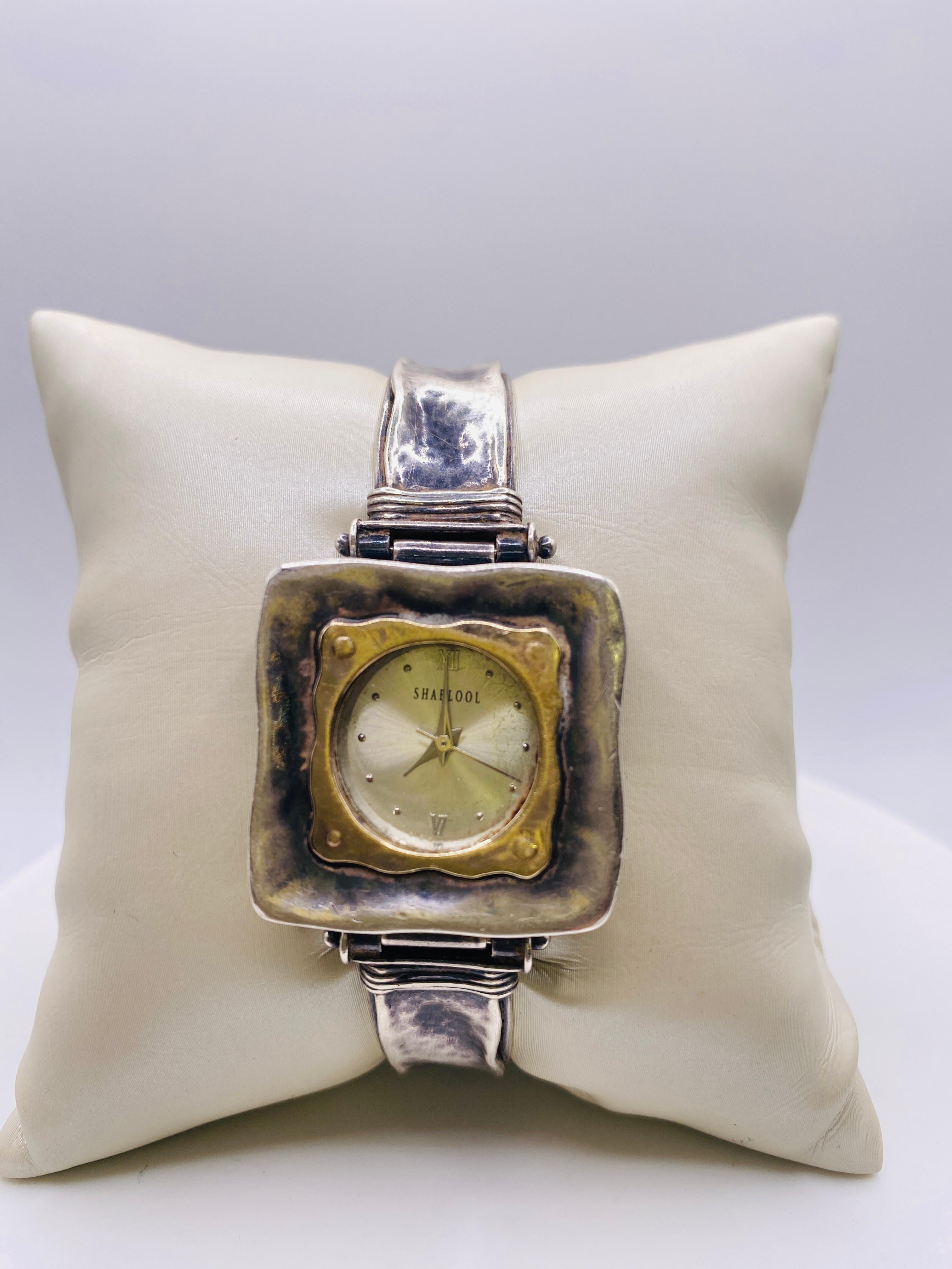 Two Tone Sterling Silver Shablool Watch at 1stDibs | shablool watches