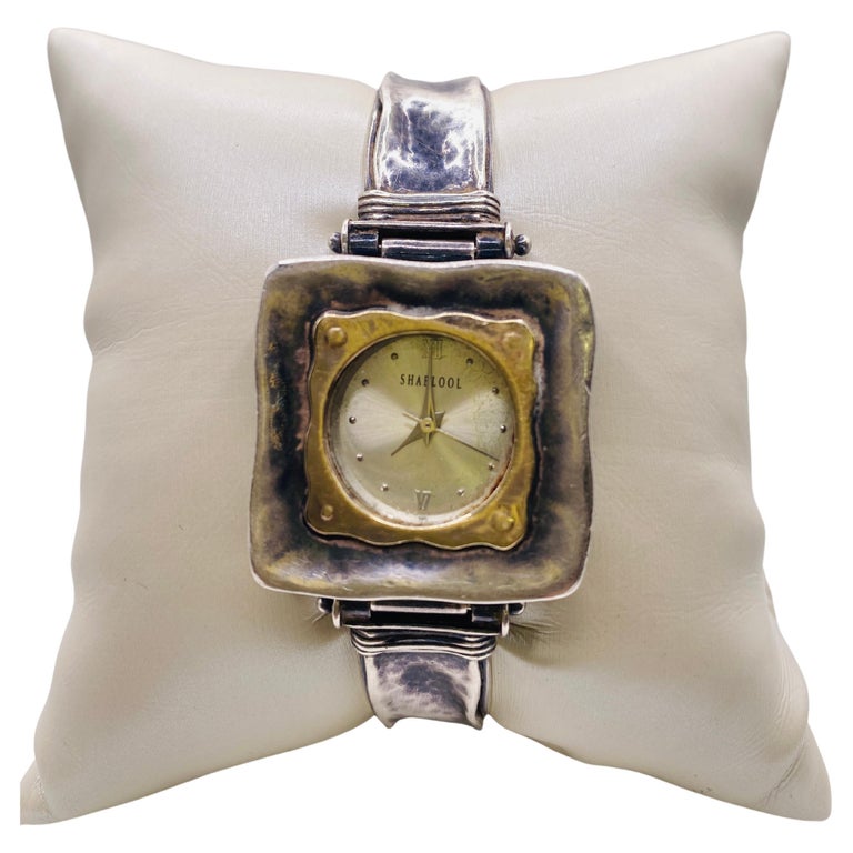 Two Tone Sterling Silver Shablool Watch For Sale at 1stDibs