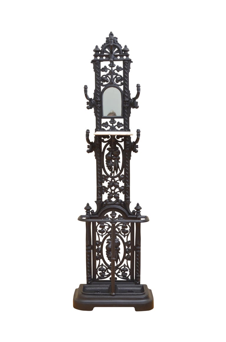 Two Victorian Hall Stands Cast Iron Hall Stand at 1stDibs | wrought ...